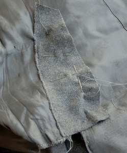 How to Fix a Coat with a Ripped Back Vent | Tasha Miller Griffith