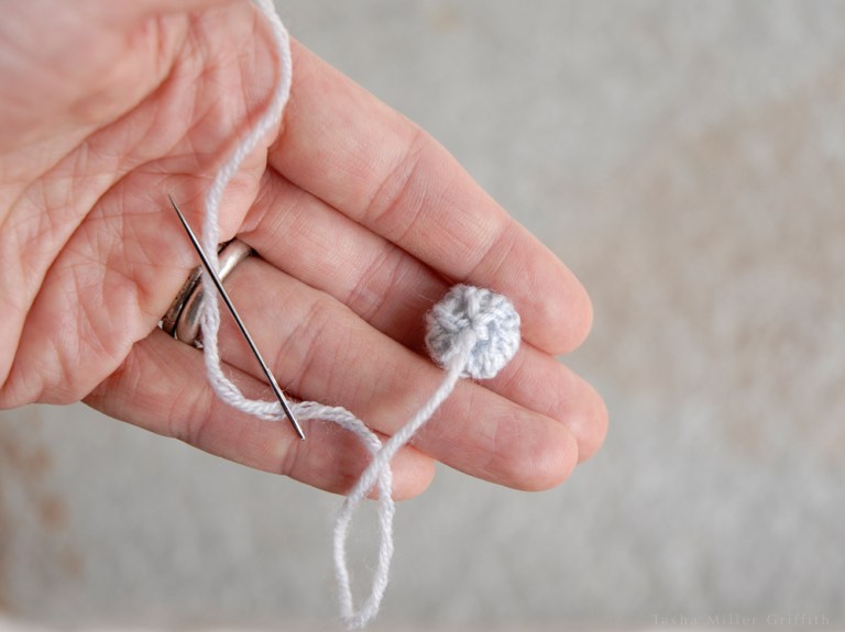 Make Your Own Tiny Hand-Knit Cover Buttons | Tasha Miller Griffith