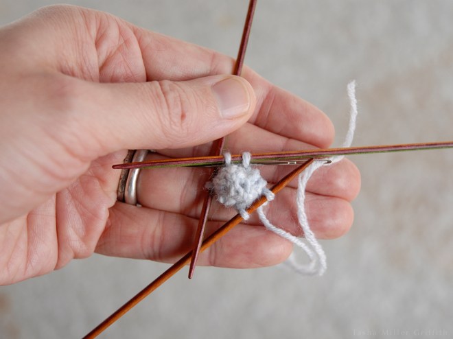 Make Your Own Tiny Hand-Knit Cover Buttons | Tasha Miller Griffith