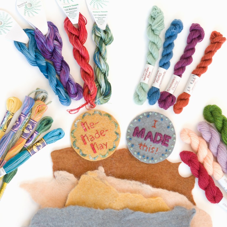 Hand-Stitched Badges for Me-Made-May | Tasha Miller Griffith