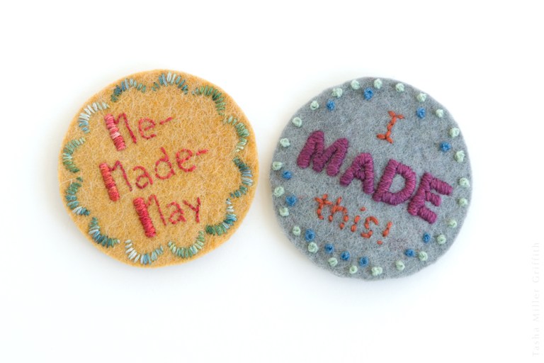 Hand-Stitched Badges for Me-Made-May | Tasha Miller Griffith